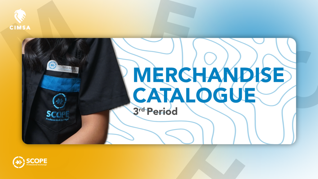 SCOPE CIMSA MERCHANDISE CATALOGUE AND MERCHANDISE PRE-ORDER 3RD PERIOD - SCOPE